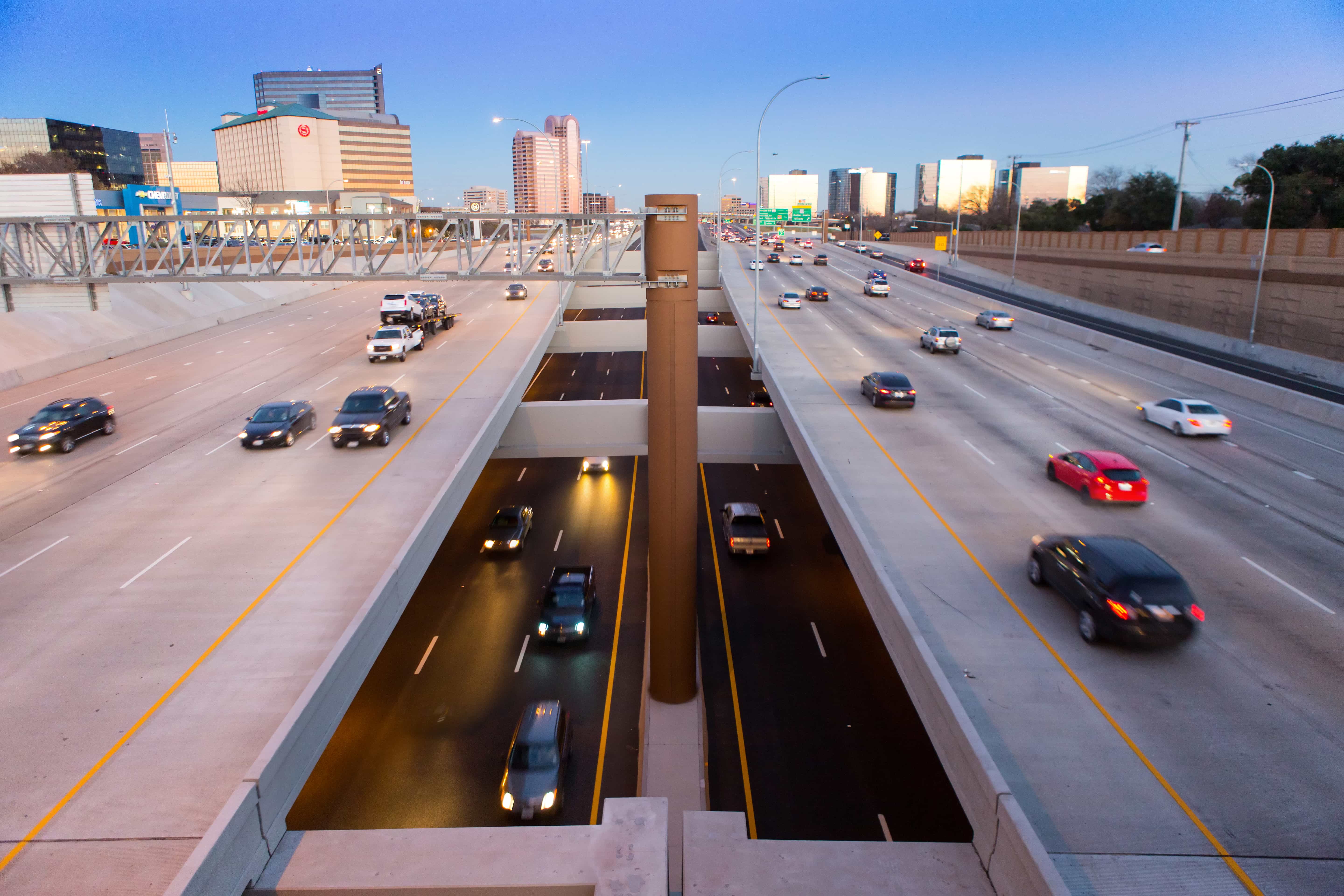 LBJ highway in Dallas, Texas - Ferrovial